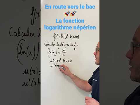 En route vers le bac 🚀🚀 fonction logarithme népérien. Dérivée de la forme ln(u)