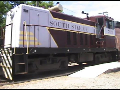 Ride On The South Simcoe Railway Diesel Excursion Train In Tottenham, ON 7-6-11