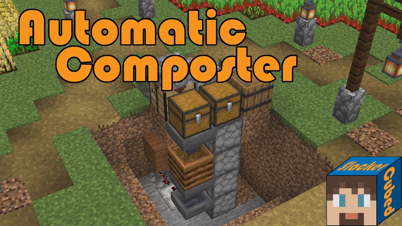 Simple Hidden Automatic Composter Tutorial (Minecraft Java Edition)