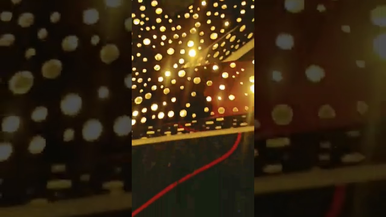 3D SS Golden Glossy Perforated Designs Letter