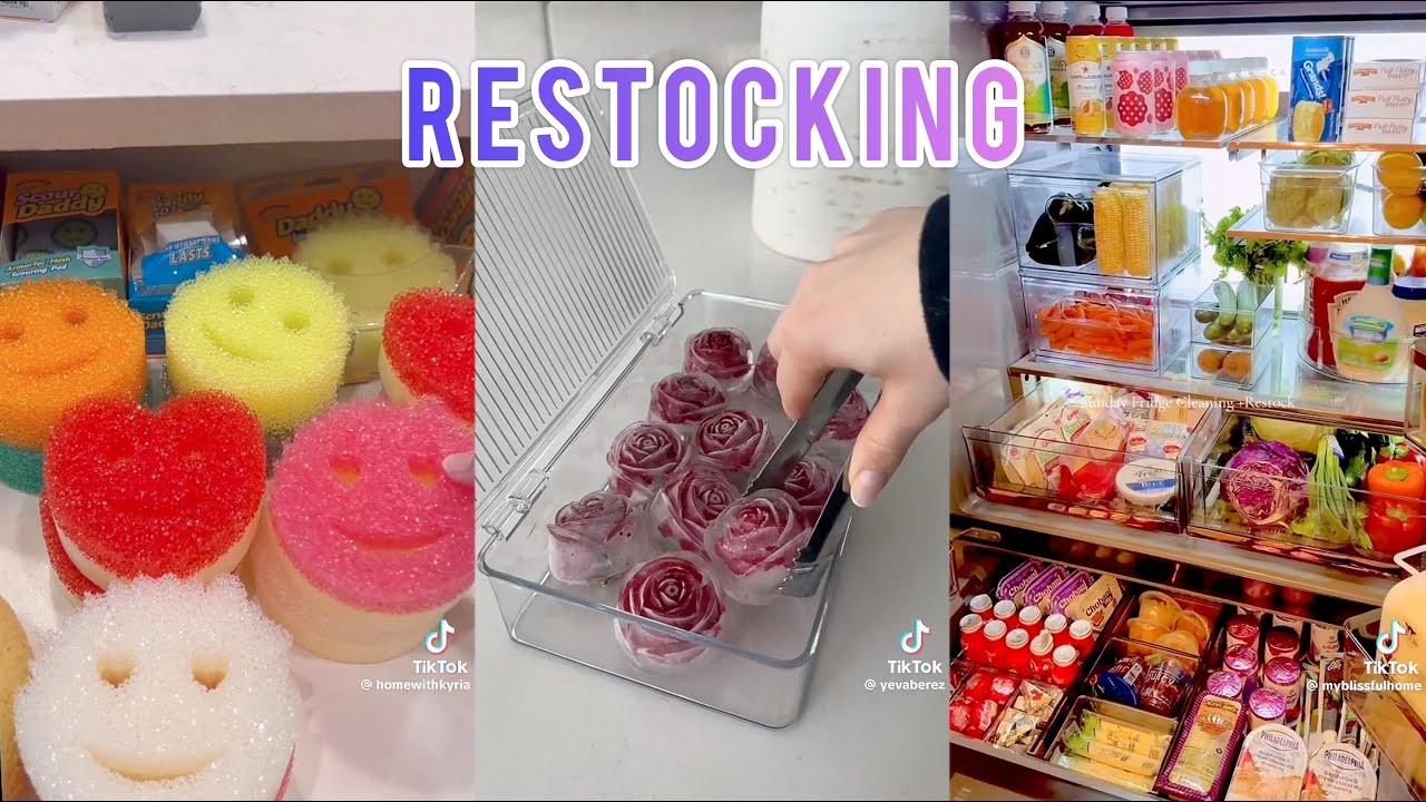 1HOUR ⏳ HOME CLEANING 🫧 RESTOCKING 🍒 ORGANIZING 🍪 TIKTOK COMPILATION ✨ RANDOM RESTOCK 💯 #satisfying