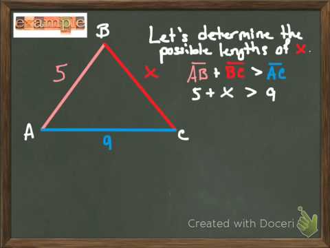 The Triangle Inequality and Degenerate Triangles - Expii