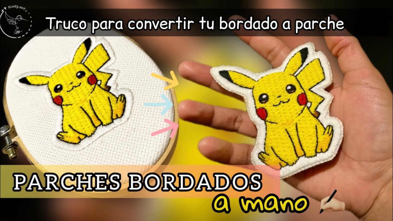 Convirtiendo mi bordado a parche  / tutorial @HuitzArti