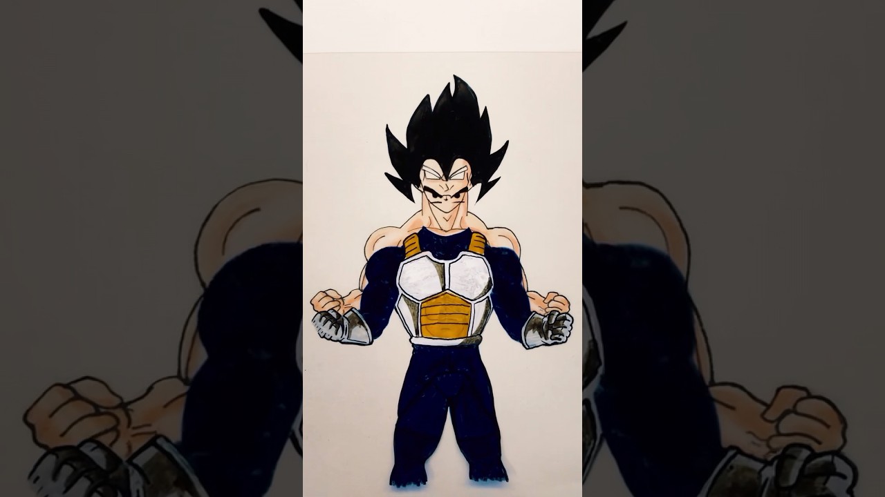 Dragon Ball Z Vegeta Drawing #vegeta #dbz #goku