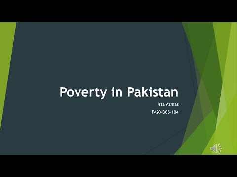 Poverty in Pakistan, Definition of Poverty, Poverty Issues, Causes of Poverty in Pakistan