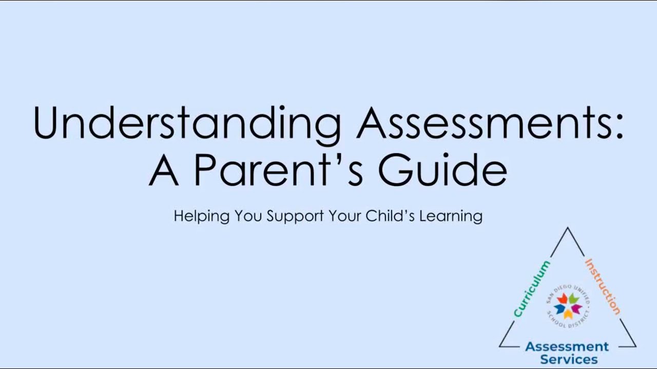 Understanding Assessments: A Parents Guide