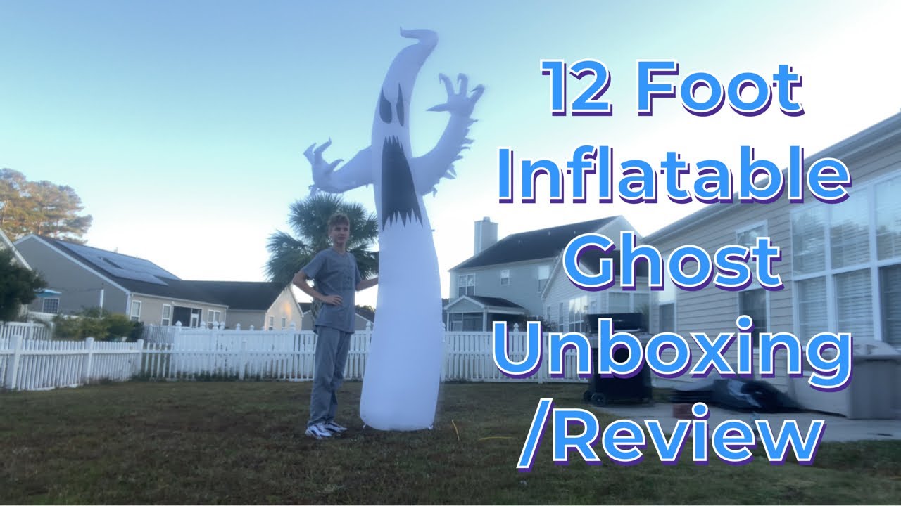 12 Foot Inflatable Color Changing Ghost! Unboxing/Review
