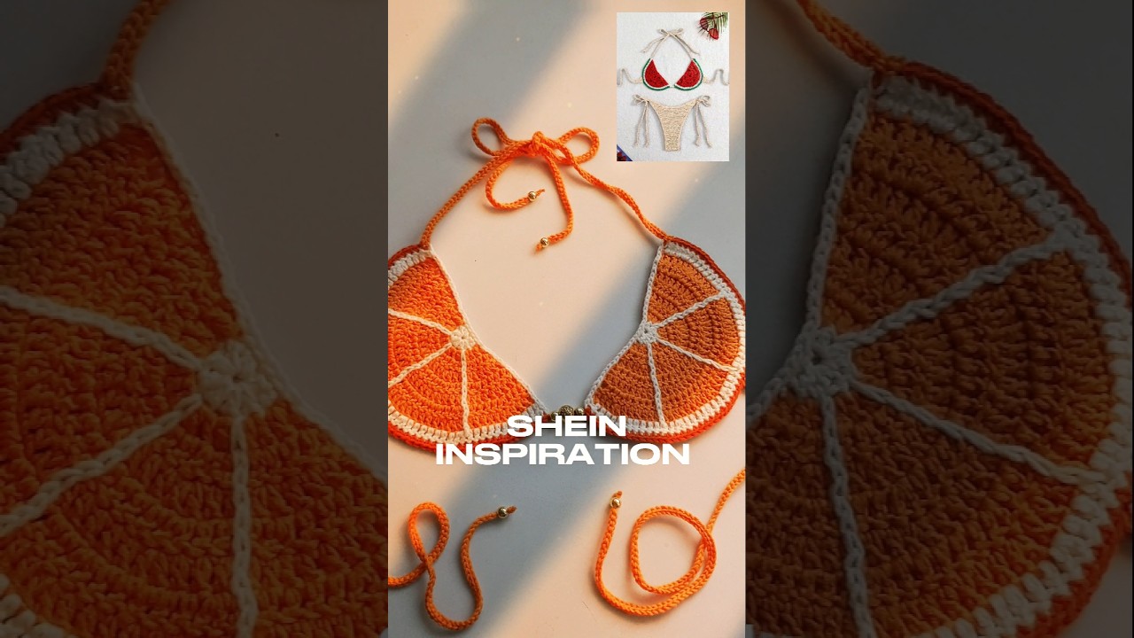 DIY Crochet Bikini Top | Shein Fruity Summer Inspo #sheinsummer #shorts