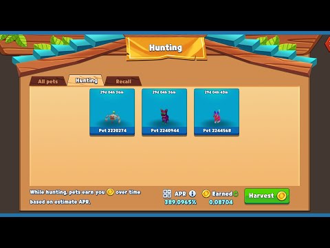 My Defi Pet Hunting 3pets start earning DPET Token