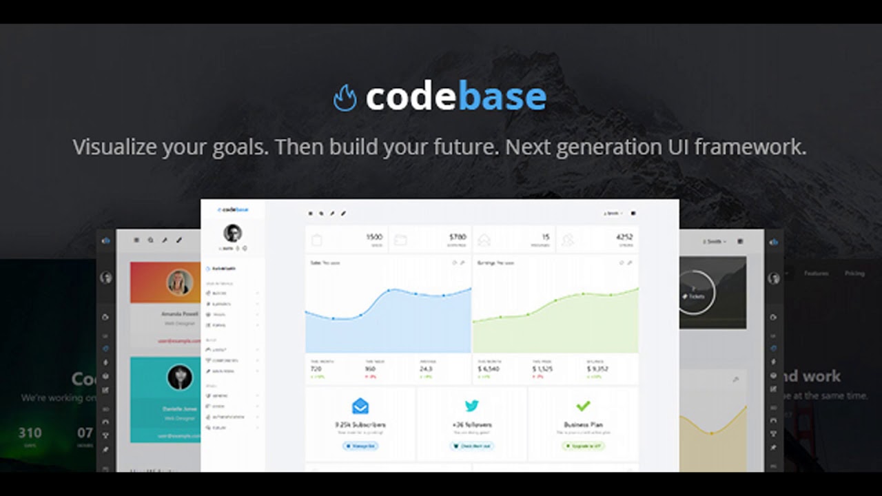 Codebase - Bootstrap 4 Admin Dashboard Template + UI Framework | Themeforest Website Templates and