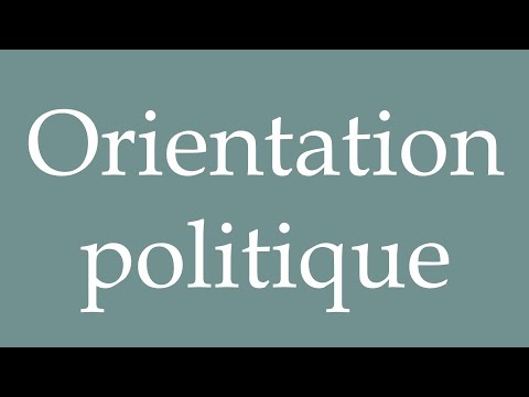 How to Pronounce ''Orientation politique'' (Political orientation) Correctly in French