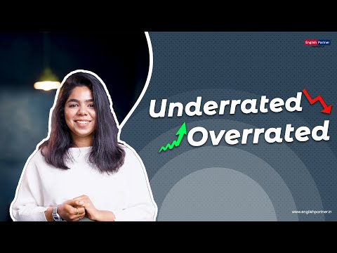 Underrated vs Overrated | ☎ +918838091322 Learn English Online | English Partner Telugu