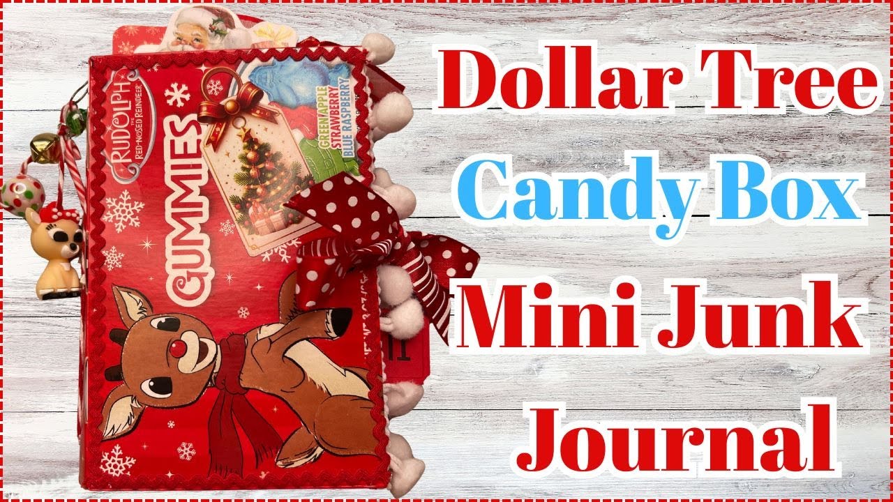 DOLLAR TREE CHRISTMAS CANDY BOX JUNK JOURNAL