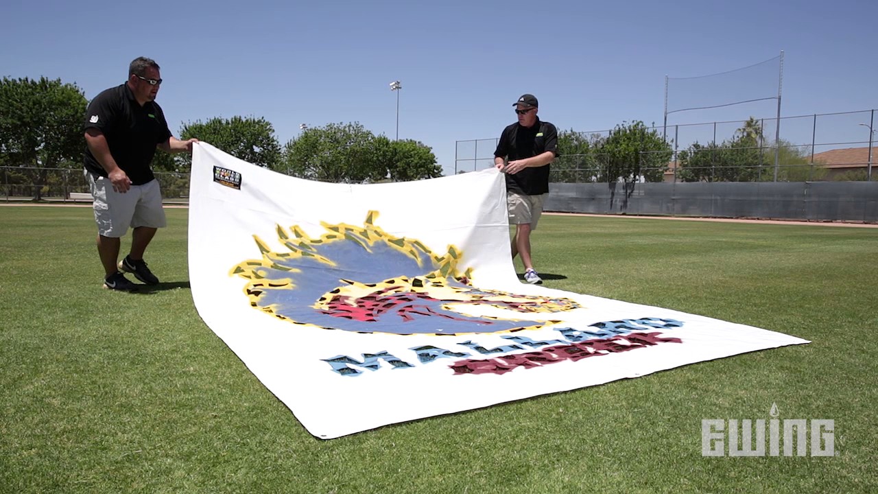 How To Paint Custom Logos On Sports Fields - Stencils