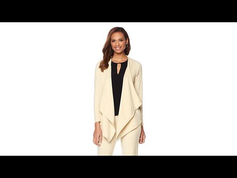 That Woman! by Marlo Thomas Draped Front Jacket