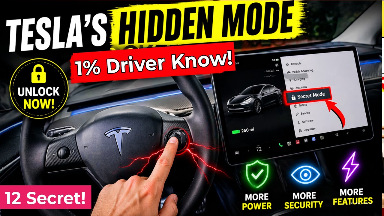 This 12 SECRET Tesla Function is Only KNOWN by 1% Of DRIVERS | Tesla Hidden Features ; You Must Try!