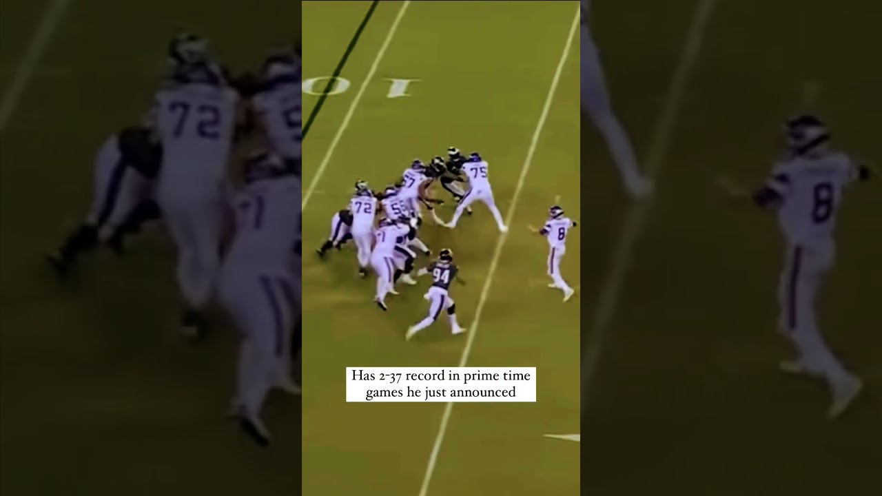 Kirk Cousins will never lose another prime time game after he did this! #shorts #nfl #kirkcousins