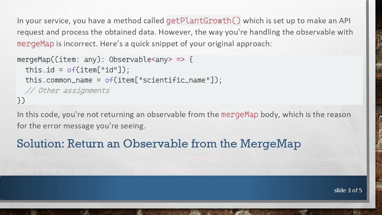 Resolving TypeScript Observable Error While Making API Requests in Angular with RxJS