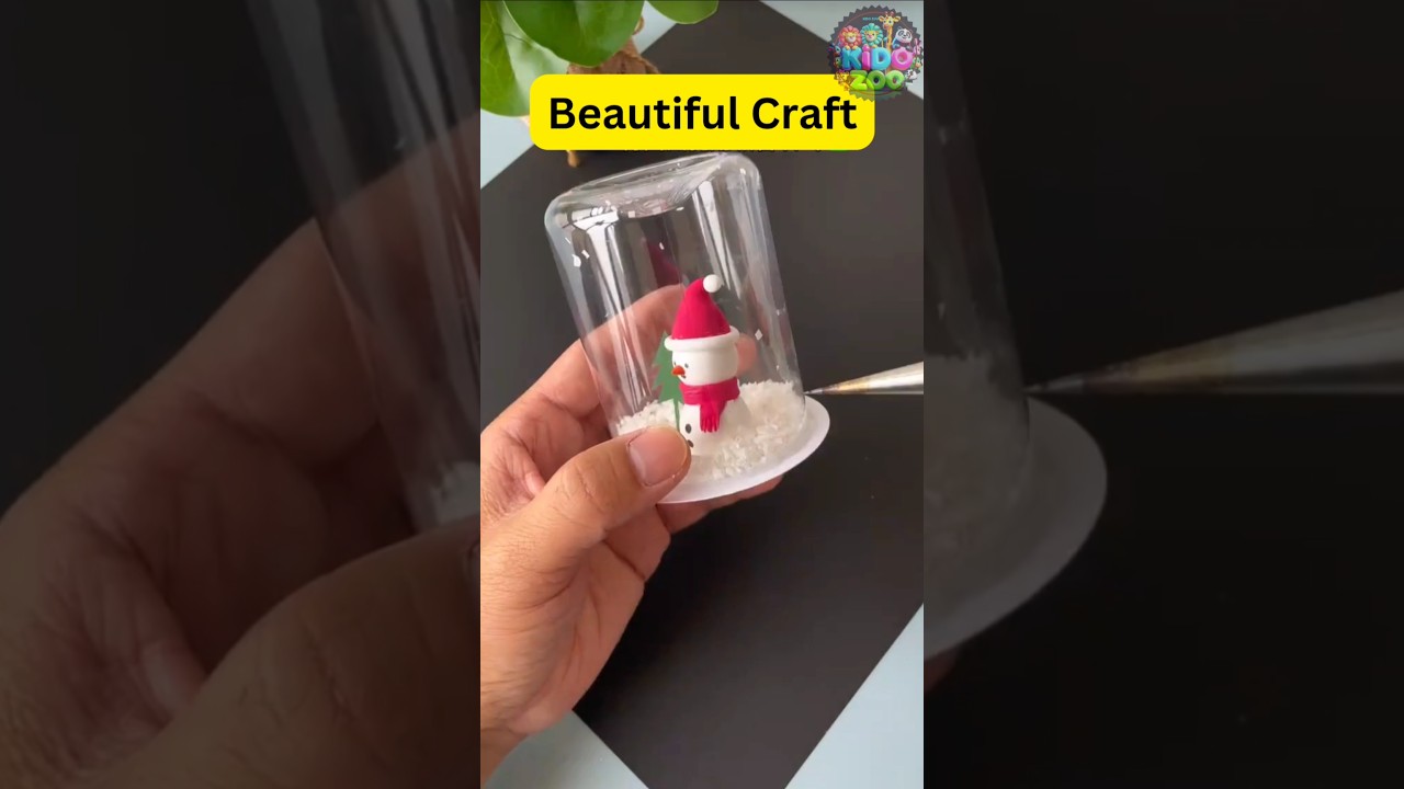 Create Your Own FUN Snowman Craft at Home Today | #shortsfeed #diy #trending #diycraft #crafts