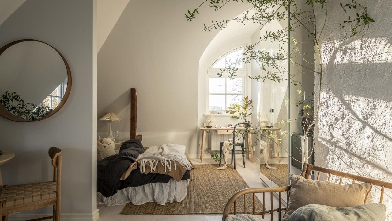 small Scandinavian apartment embraced with natural light