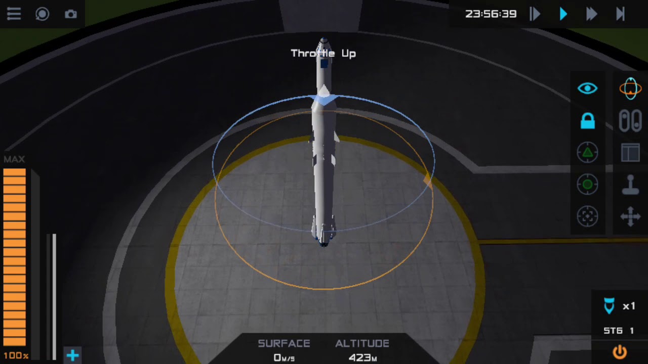 Simplerockets 2: Automated first stage landing