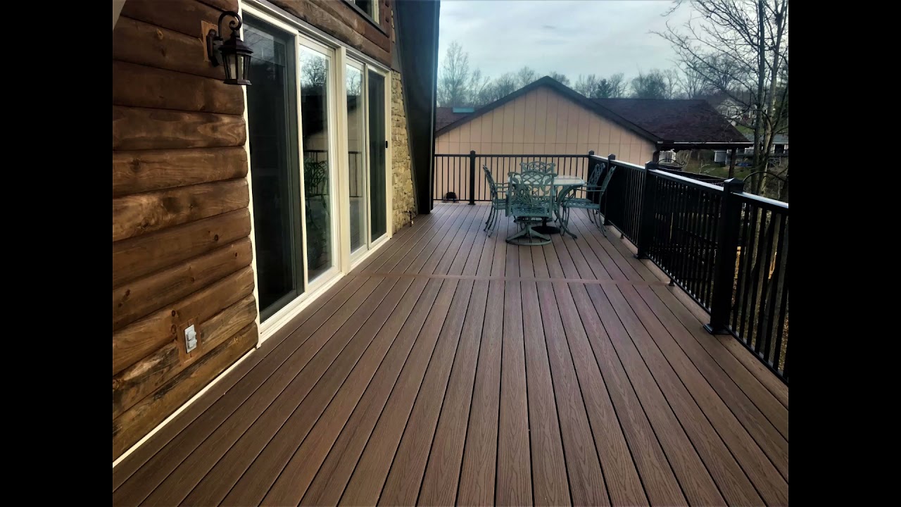 Estridge deck and Patio, Cincinnati's deck pros, Bangd out! multi-level composite deck, & Screen Eze