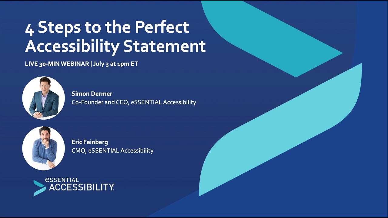 On-Demand Webinar: 4  Steps to the Perfect Accessibility Statement