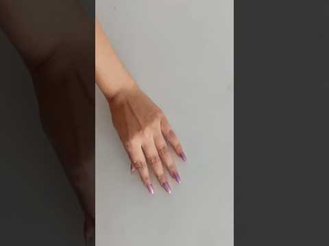 โจ Brownish Purple Chrome Nails โจ(Base: Brown | Chrome Effect: Purple Mirror Finish) #shorts #viral