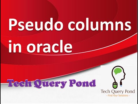 Oracle tutorial : Pseudo columns in oracle | Oracle PL SQL Programming