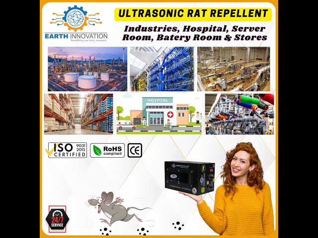 2000 SQ Feet Rodent Repellent Device - High Ultrasonic Rat Rodent ...