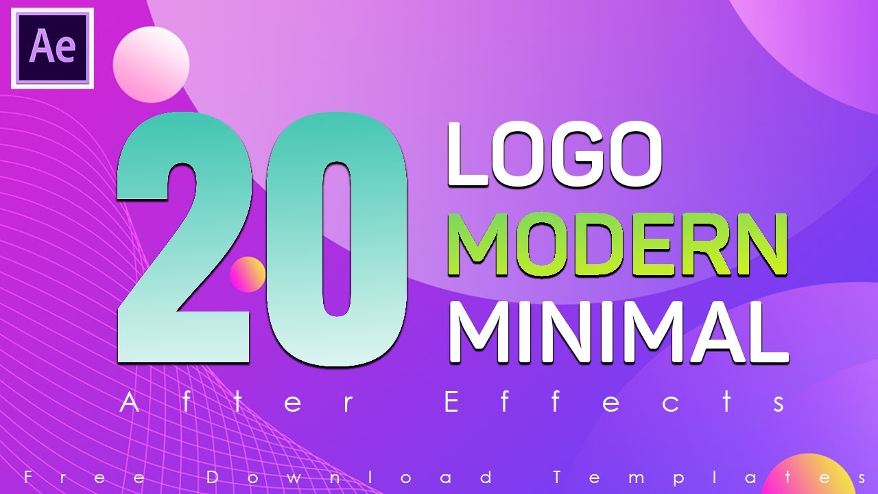 20 Free Modern Logo Intro After Effects Templates