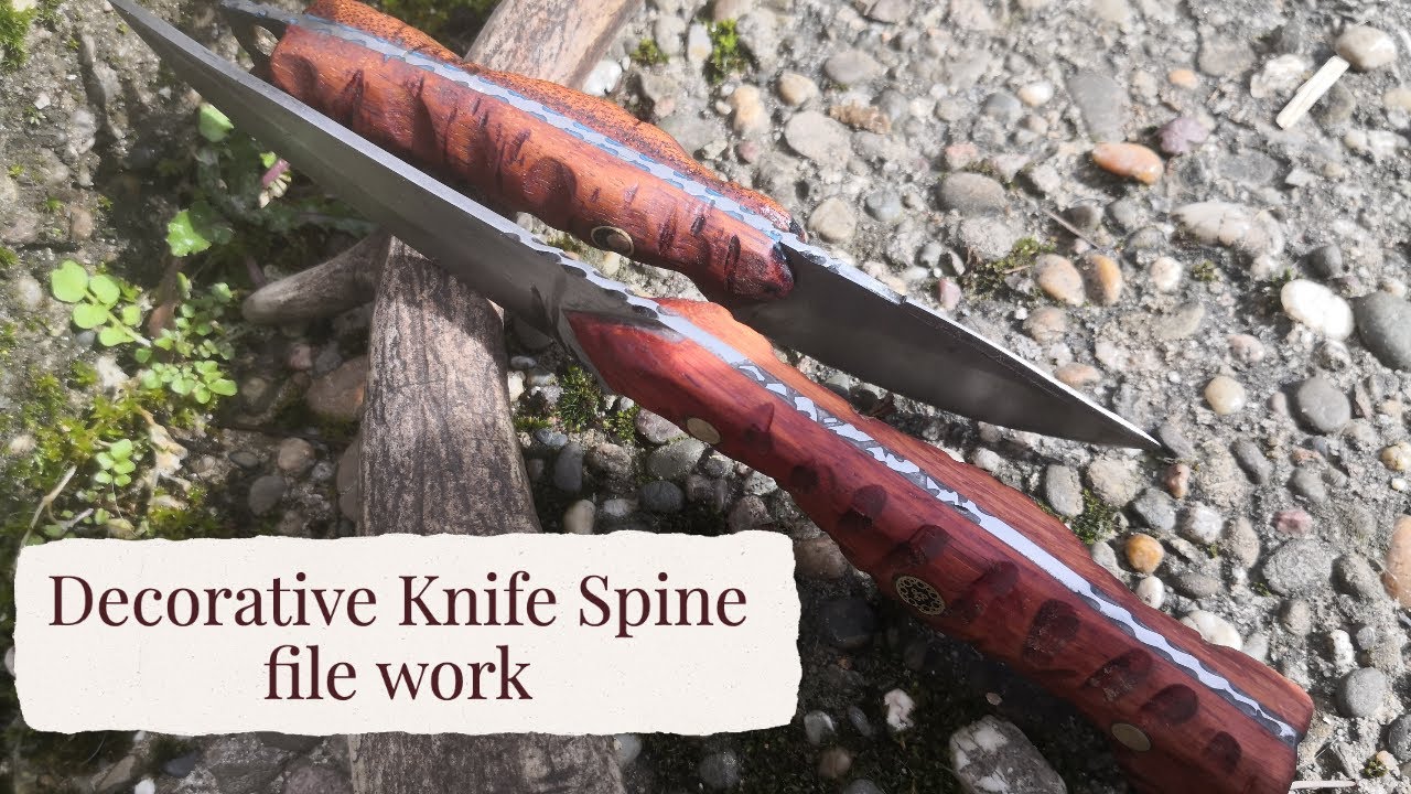 File Patterns on Knife Spines: DIY Knife Decoration Tutorial