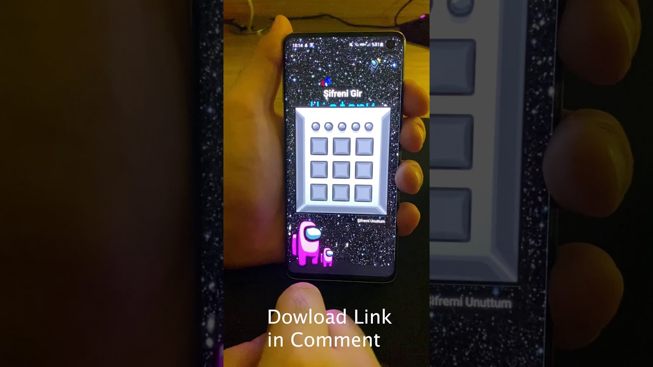 Among Us Lock Screen App for Android on Google Play Store #Shorts #AmongUs