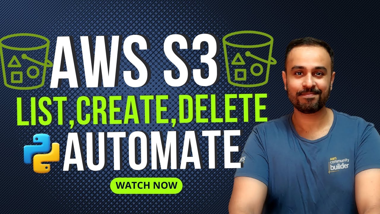 List,Create And Delete S3 Buckets Using Python Boto3 Script