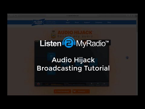Listen2MyRadio AudioHijack Streaming Software Tutorial