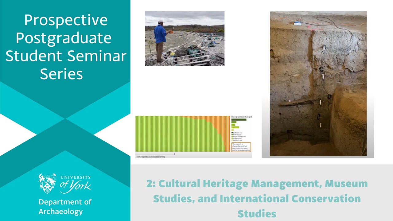 Masters in Cultural Heritage Management, Museum Studies, or  International Conservation Studies