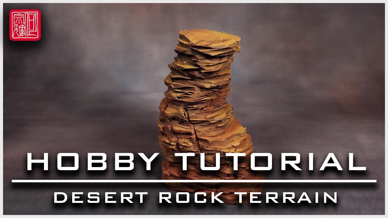 Quick-Method to Paint Desert Rock Terrain | Hobby Tutorial