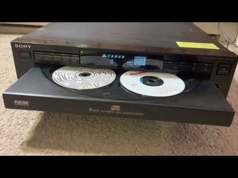 Sony CDP-C325 Carousel 5 Disc CD Player 5 Compact Disk Changer - Demo Test
