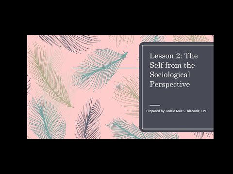 The Self from the SOCIOLOGICAL Perspective