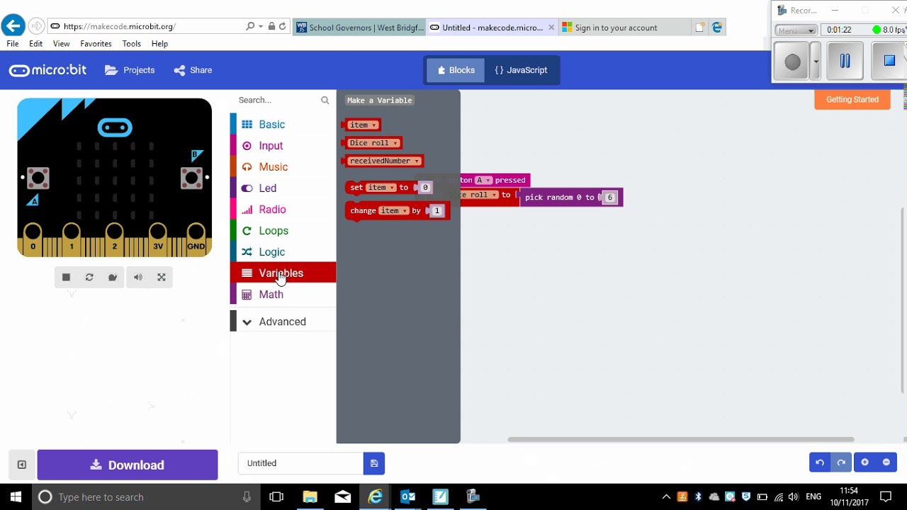Microbit Tutorial 7   Random number generator