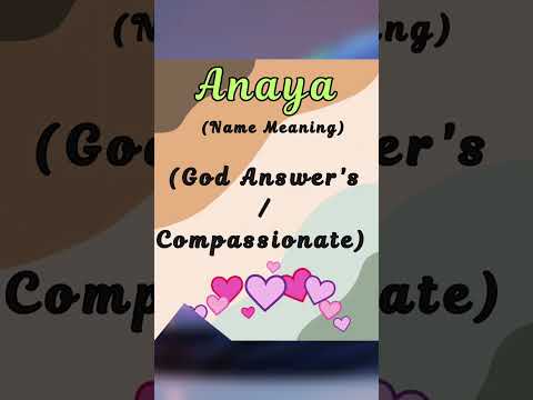🌄ANAYA -🔥The Power Mantra🔥Discover the hidden meanings in each letter!#Anaya#Shorts#name#nameart