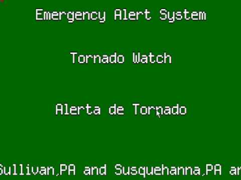 EAS Mock: PDS Tornado Watch for NEPA