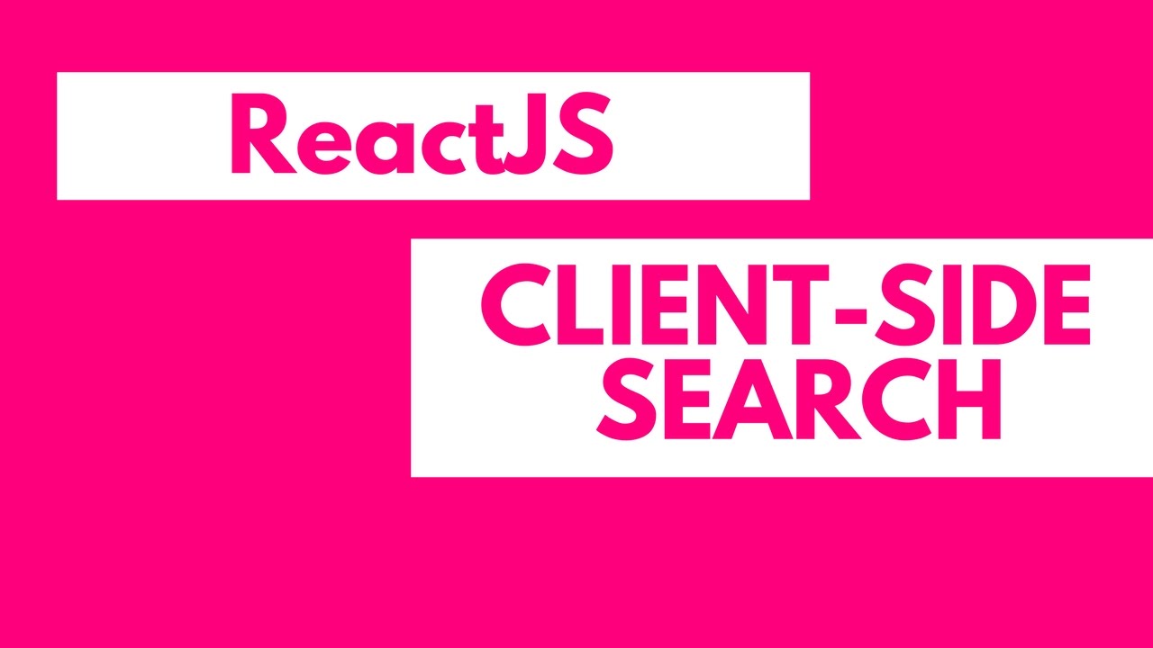 React JS Search Filter [1]
