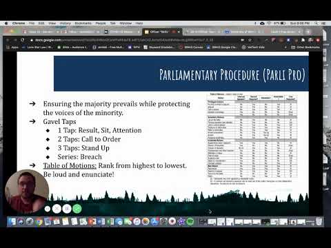 FFA Officer Training: Parli Pro