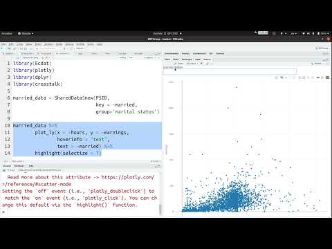 Interaction with Plotly in R | educational research techniques