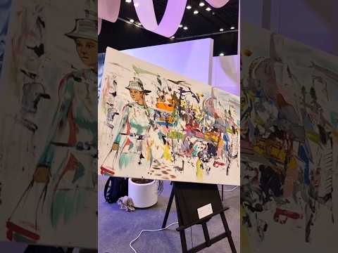 Stunning Rotating Masterpiece Art at World Art Dubai 2024 | World Trade Centre