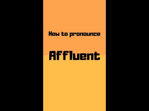 How to pronounce affluent? affluent pronunciation #shorts #how #howto #affluent #pronunciation