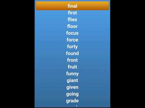 English 5 Letter Words for Kids