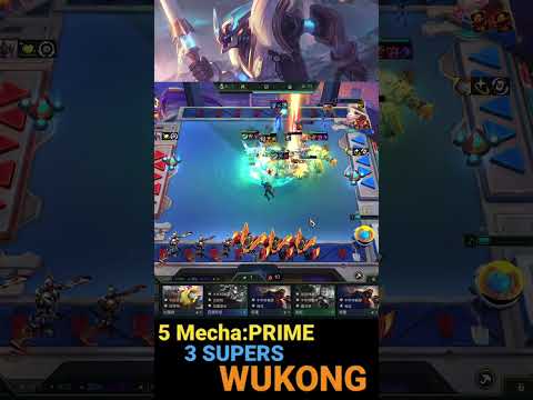 5 Mecha:PRIME & 3 SUPERS Wukong TFT Set8 #tft #teamfighttactics #tftset8