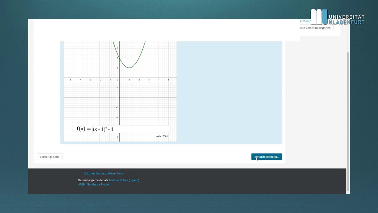 GeoGebra: Plugin für Moodle-Tests